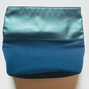 Bags | Irridescent Turquoise Fauxblue Velvet Clutch Nwot | Poshmark